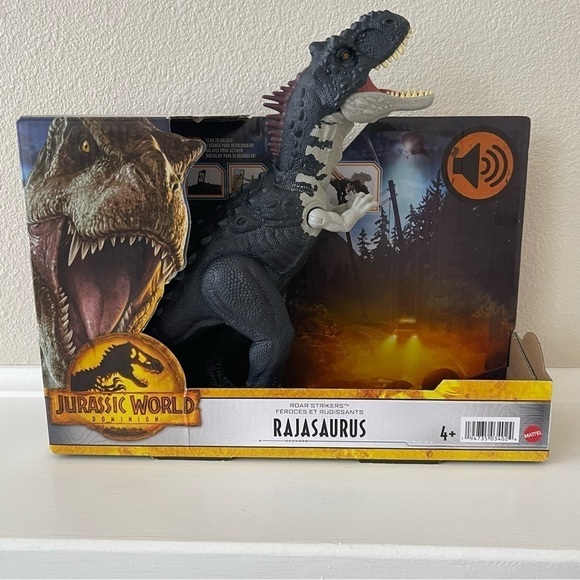 Mattel | Toys | Jurassic World Dominion Rajasaurus Dinosaur Figure Roar ...